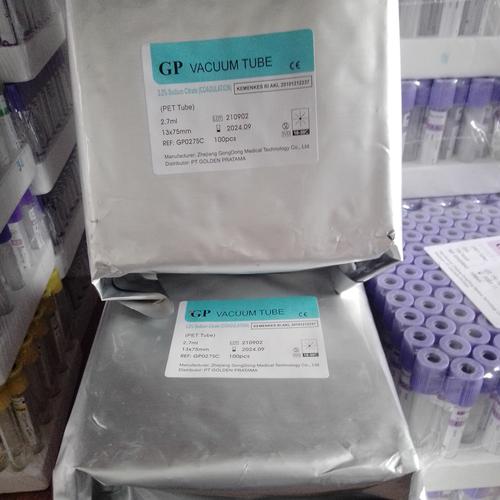 Jual Tabung Vacutainer Citrat 2,7ml GP isi 100 - Kab. Bogor ...