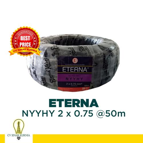 Jual Kabel Listrik NYYHY 2x0.75 mm 2x0,75 ETERNA | ETERNA Kabel NYYHY| 50M - Kota Bandung ...
