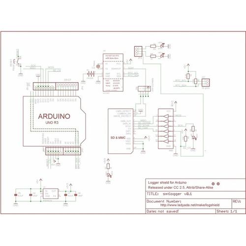 Jual XD-204 Arduino Data Logger Shield V.1.0 SD Card Reader Writer ...