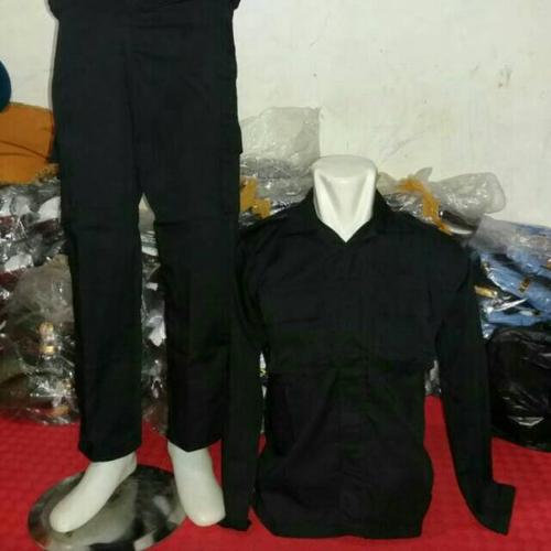 Jual Promo Seragam PDL Hitam BRIMOB Security SATPAM Baju PDL - M ...