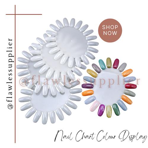 Jual Wheel Nail Polish Color Chart/nail display color / display color ...