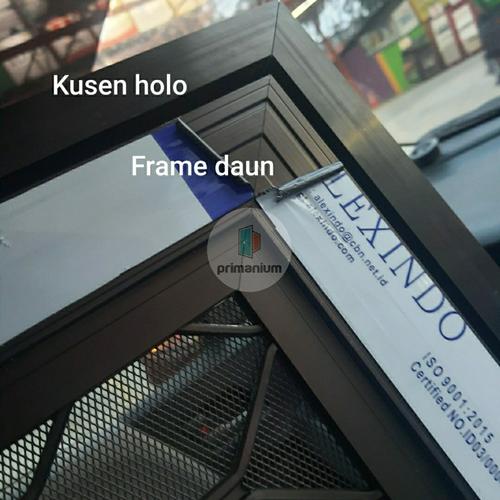 Jual Pintu Expanda dengan Kawat Nyamuk Aluminium COATING - Cokelat ...