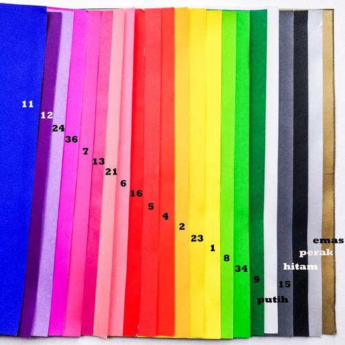 Jual Kertas warna asturo 40x60 cm spotlight / asturo paper color ...