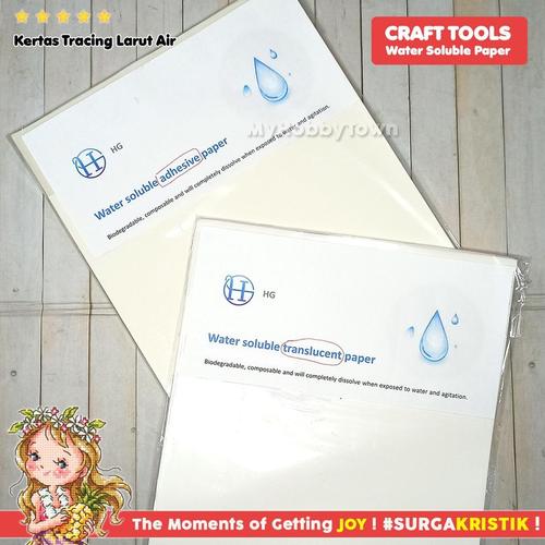 Jual Water Soluble Paper Kertas Larut Dalam Air Transfer Paper Sulam ...