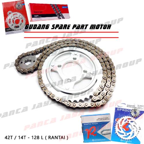 Jual GEAR GIR SET DEPAN BELAKANG RANTAI 428 BAJAJ PULSAR 180 UG4 UG-4 ...