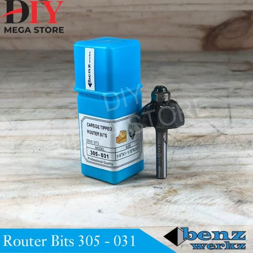 Jual Router cove bit / mata profil 28,6 mm x 1/4" benz werkz ( 305-031 ...