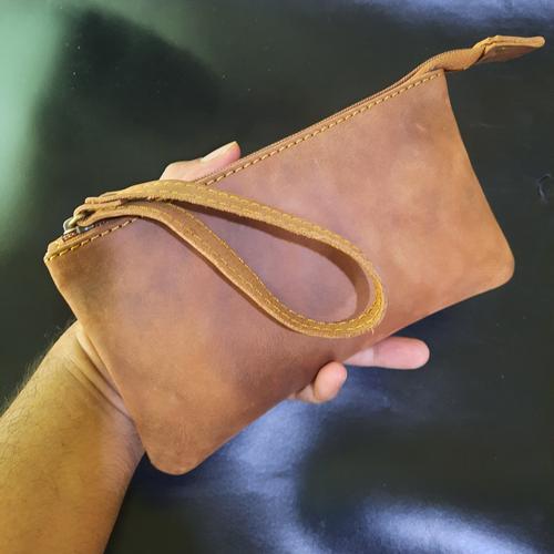 Promo Pouch Dompet Hp Clutch Tas tangan Pria Kulit Sapi Asli - Pouch ...