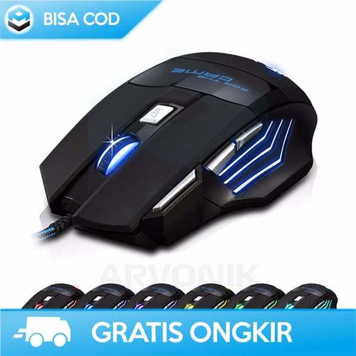Jual MOUSE GAMING RGB WIRED X1 5500 DPI 7 TOMBOL BY YXLM BLACK FOR GAMER - Jakarta Barat ...
