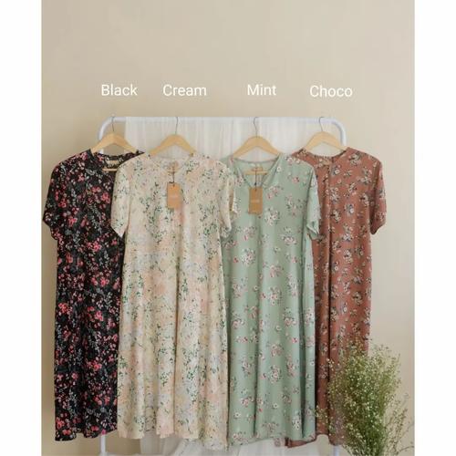 Jual HANA HOMEDRESS DASTER RAYON PREMIUM BY NILAM - Cream, Standar S-L ...