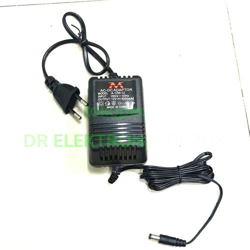 Jual Adaptor Power Supply 12v 1A 12 volt 1A 12v 1000mA Asli original ...
