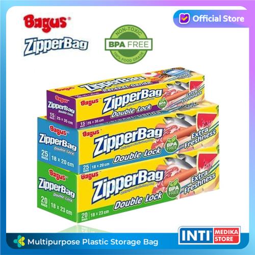 Jual BAGUS - Double Lock Zipperbag | Multipurpose Plastic Storage Bag ...