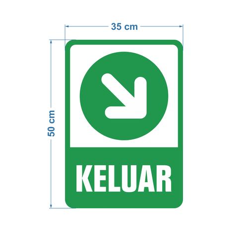 Jual RAMBU PLANG KELUAR 35CM X 50CM PLAT ALUMUNIUM - KANAN - Kota ...