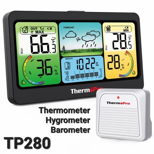 Jual THERMOPRO TP280 300m Wireless Weather Station Thermometer ...