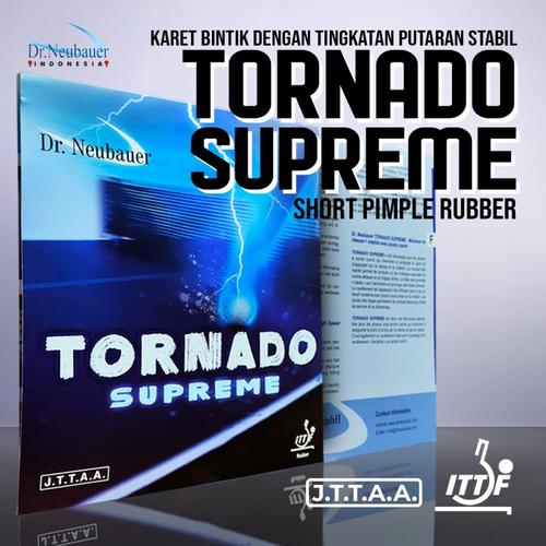 Jual Karet Bat Tenis Meja Dr. Neubauer Tornado Supreme Bintik Pendek HITAM - Hitam, 1.5MM ...