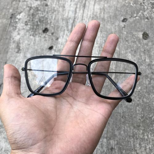 Jual Kacamata pria tony stark frame saja - Hitam full - Kota Tangerang ...