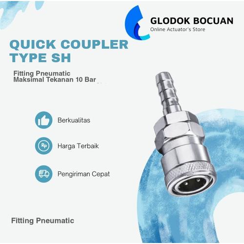 Jual SH AIR QUICK COUPLER FEMALE CONNECTOR AIR HOSE COMPRESSOR TYPE SH ...