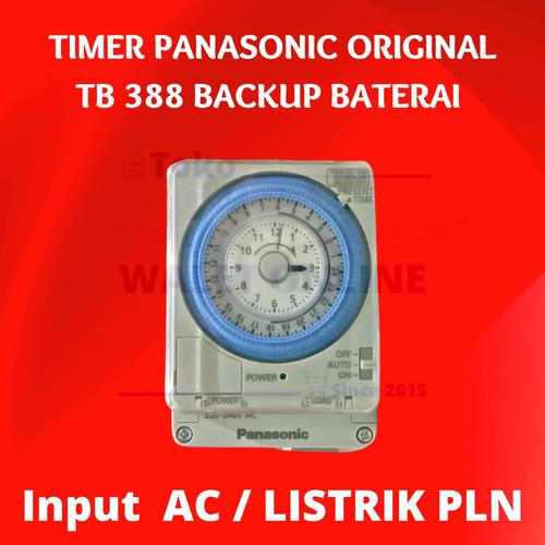 Jual TIMER PANASONIC TB 388 ORIGINAL PLN BACKUP BATERAI R300H TIME ...