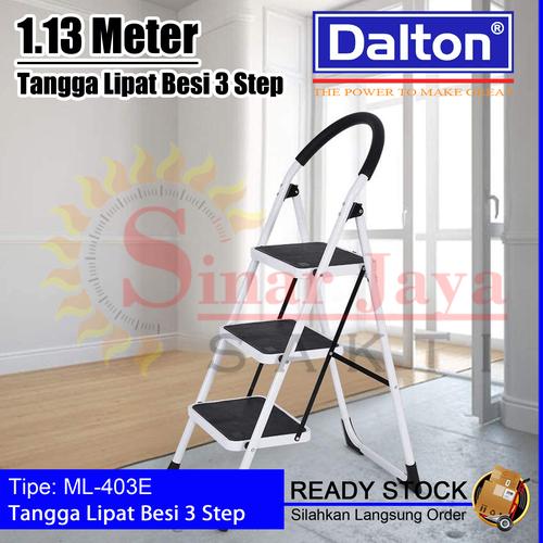 Jual Tangga Lipat Duduk 3-6 Step Dalton | Tangga Besi dengan Step Lebar ...