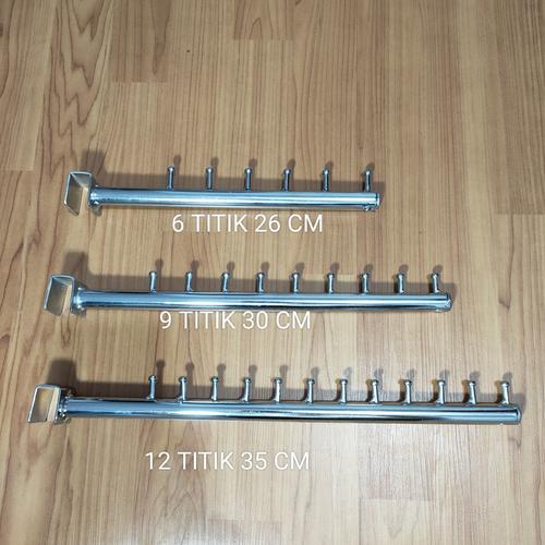 Jual Hanger suling lurus kotak/Gantungan display baju 6,9,12 - 6 ...