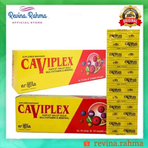 Jual Caviplex Multivitamin & Mineral 1 Strip isi 10 Kaplet 100% ...