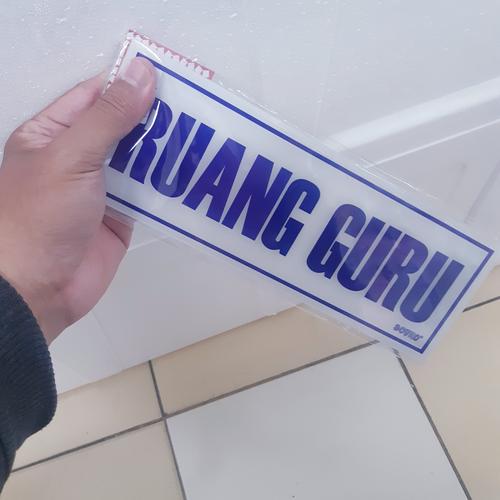 Jual Papan/ Label Akrilik Tulisan Ruang Guru - Jakarta Barat - Gudang ...