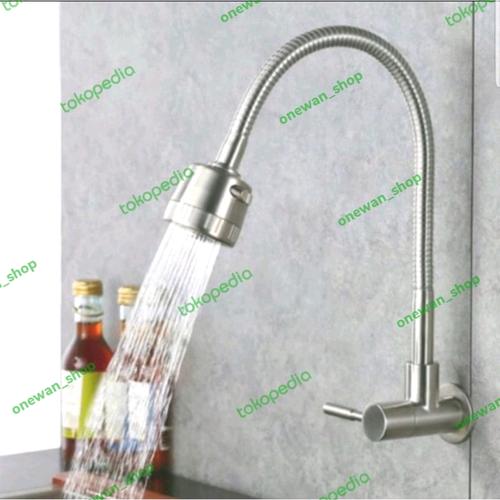 Jual kran flexible dinding stainles kitchen sink keran wastafel cuci ...