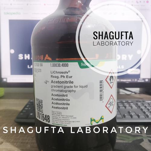 Promo Acetonitrile HPLC 4L M E R C K 100030 / Asetonitril HPLC - Kab ...