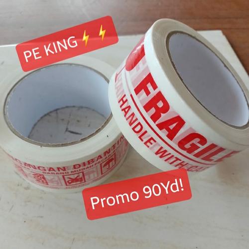 Jual Isolasi FRAGILE 48mm x 50yard Jangan Dibanting Kirim Kilat Lakban ...