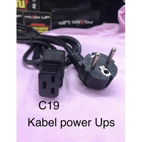Jual Kabel Power C19 2.5m 1.5mm 16A 250v Model Cord Colokan C20 UPS ICA ...