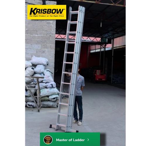 Jual Krisbow Tangga alumunium Ekstension 9 meter/Tangga Sliding PLN ...