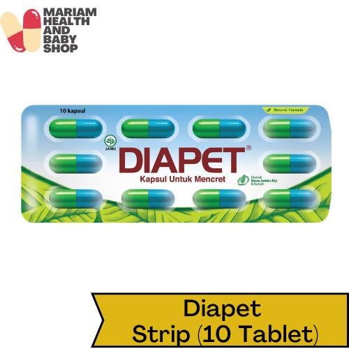 Jual Diapet Strip isi 10 Tablet - Obat Diare - Kota Surabaya - MARIAM ...