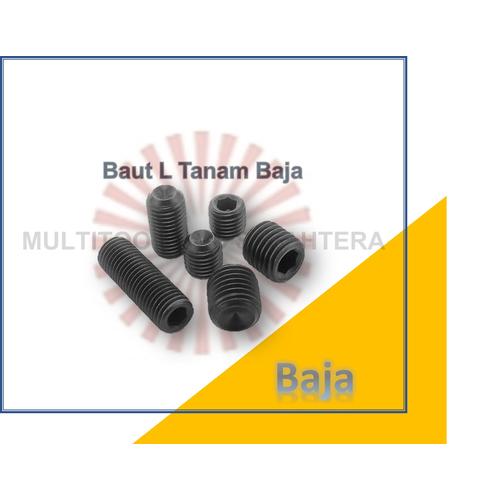 Jual M4 x 4 L Set Baja Baut L Tanam M4x4 Baja Hex Socket Set Screw ...