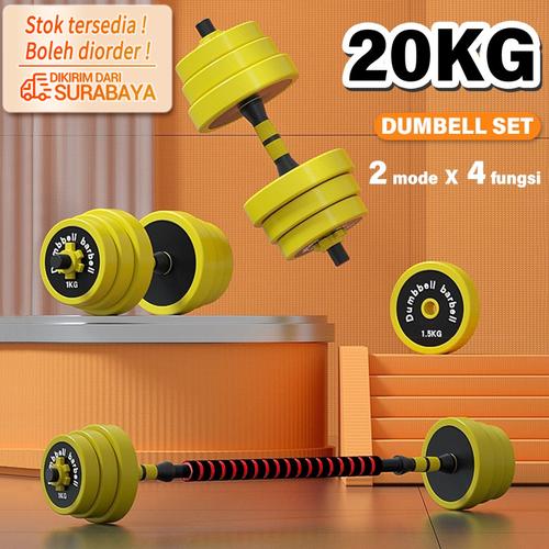 Jual Dumbbell 10KG Barbell Set/ Peralatan Kebugaran Angkat Berat - 10kg - Kab. Tangerang ...