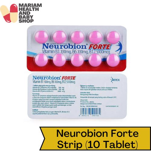 Jual Neurobion Forte Strip 10 Tablet - Vitamin B1, B6, dan B12 - Kota ...