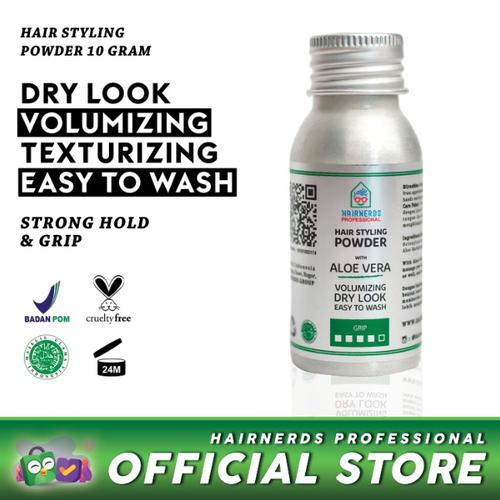 Promo Hairnerds Styling Powder / Clay Pomade Rambut Bubuk / Water Based ...