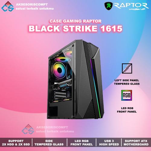 Jual Casing Gaming Power UP RAPTOR 1615 With Led Strip RGB - Casing ...