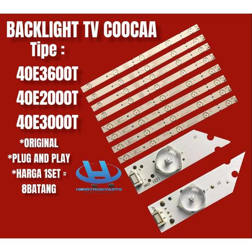 Jual BL BACKLIGHT LED TV COOCAA 40 INCH 40E3600T 40E2000T 40E3000T 5K ...