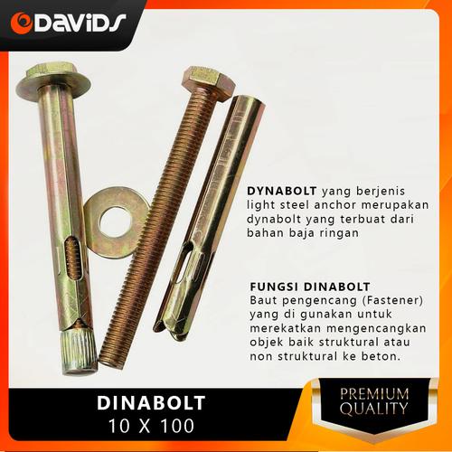 Jual Dynabolt Dinabolt Dinabol Baut Fisher Tembok Beton 10x100 - Kota ...