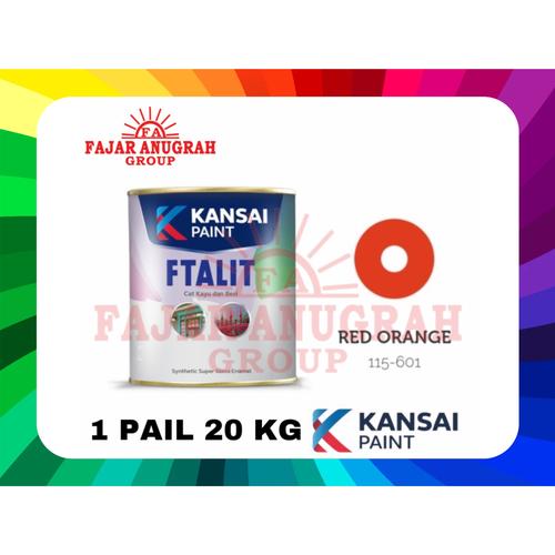 Jual Kansai Ftalit Gloss red orange 115-601 Cat Kayu dan Besi 20 Kg ...
