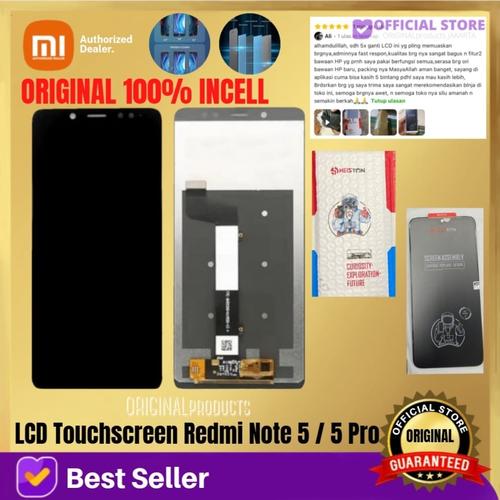 Jual LCD TOUCHSCREEN ORIGINAL XIAOMI REDMI NOTE 5 PRO SCREEN HEISTON TC ...