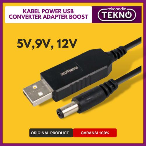 Jual Kabel Daya USB Converter Adapter Power Supply Boost Line 5V 9V 12V ...