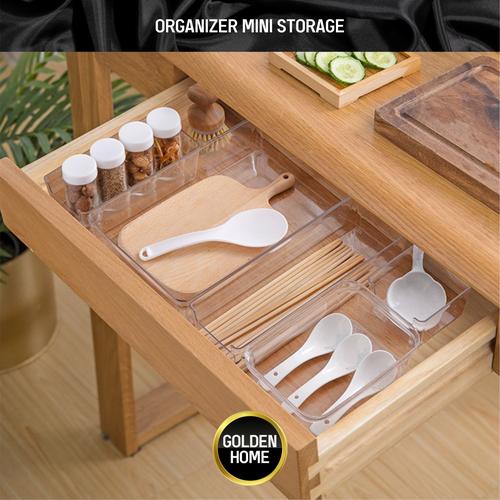 Jual Acrylic Storage Drawer Kotak Laci Organiser Organizer Sendok Dapur ...