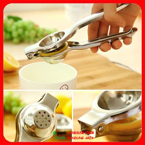 Jual Alat Pemeras Squeezer Jeruk Lemon Manual Stainless Tebal Anti ...