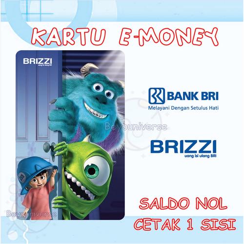 Jual KARTU BRI BRIZZI Emoney Etoll Gambar 1 sisi Monster Inc Animation ...