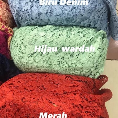 Jual Bahan brukat/kain brukat tebal/merah - Jakarta Pusat - Medan Tex ...