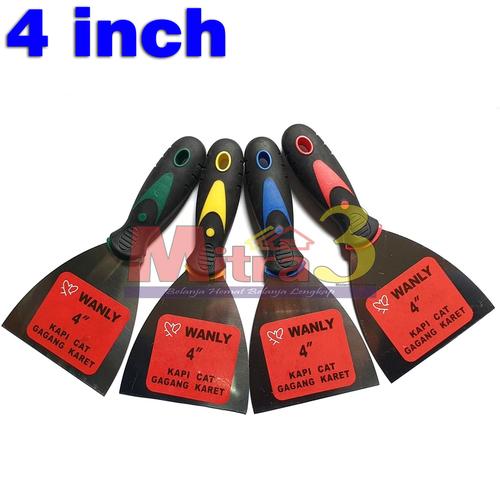Jual Pisau Dempul Tebal Gagang Karet 4" / Scraper Skrap Kapi Cat Kape ...
