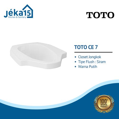 Jual Closet Jongkok TOTO CE 7 | Squating Pan - Tanpa Pack Kayu - Kota ...