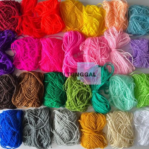 Jual Benang Siet Wol Warna Warni 1 Roll 12 meter Woll Wool Yarn Merajut ...
