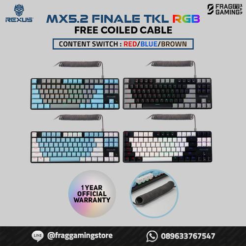 Jual Rexus Legionare MX5.2 / MX 5.2 / MX52 Finale TKL Mechanical ...