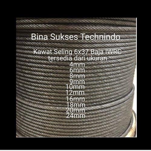 Jual 24mm Kabel Seling Sling Tali Kawat Baja Steel Wire Rope 24 mm ecer ...